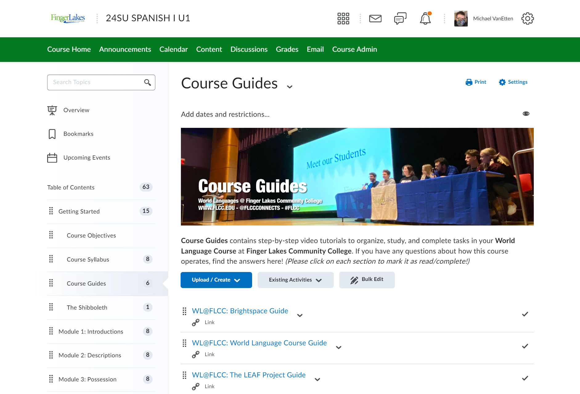 Instructional Resources: World Language Course Guide : The LEAF Project