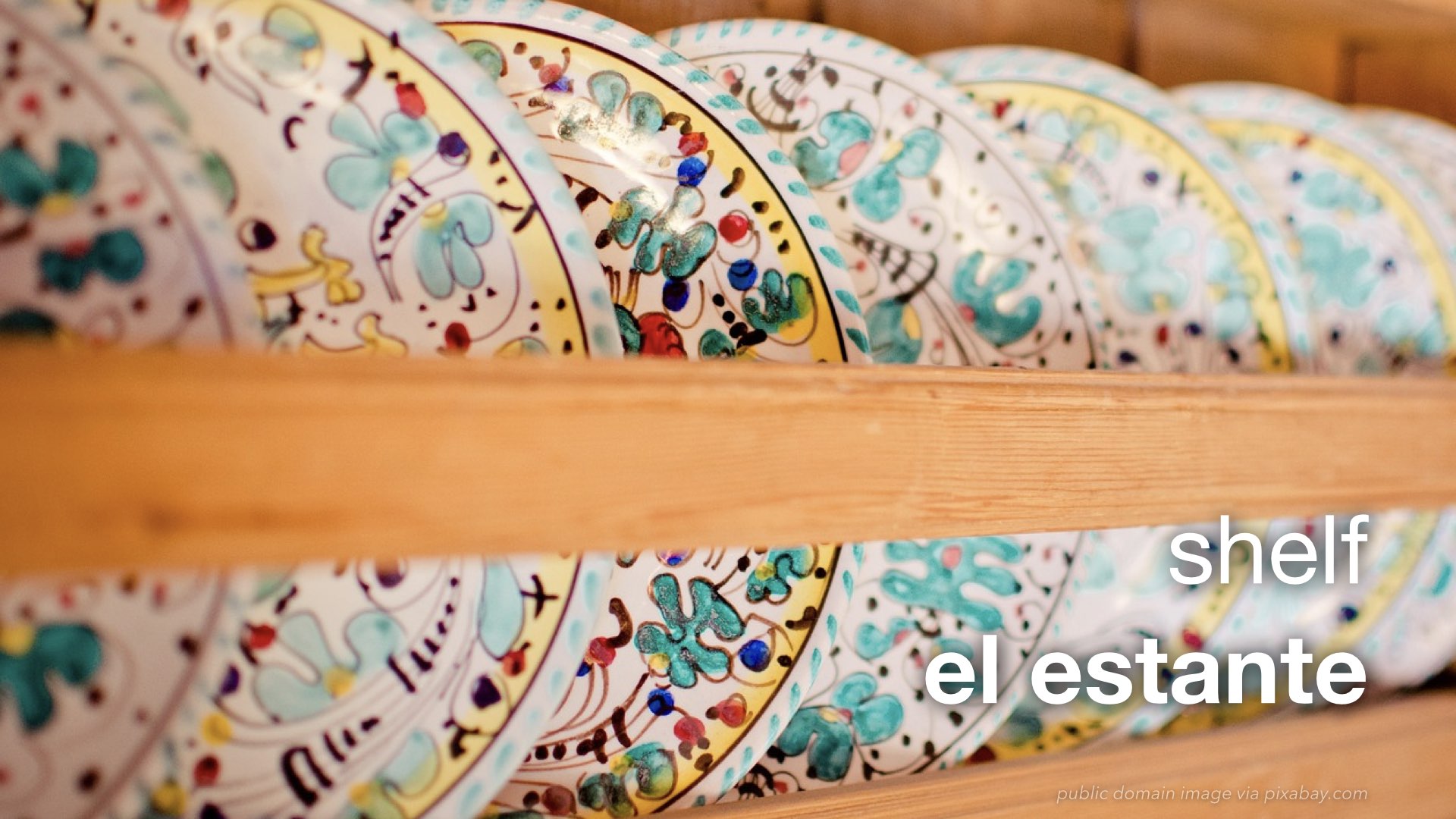 Spanish Vocabulary: Dining Room : The LEAF Project