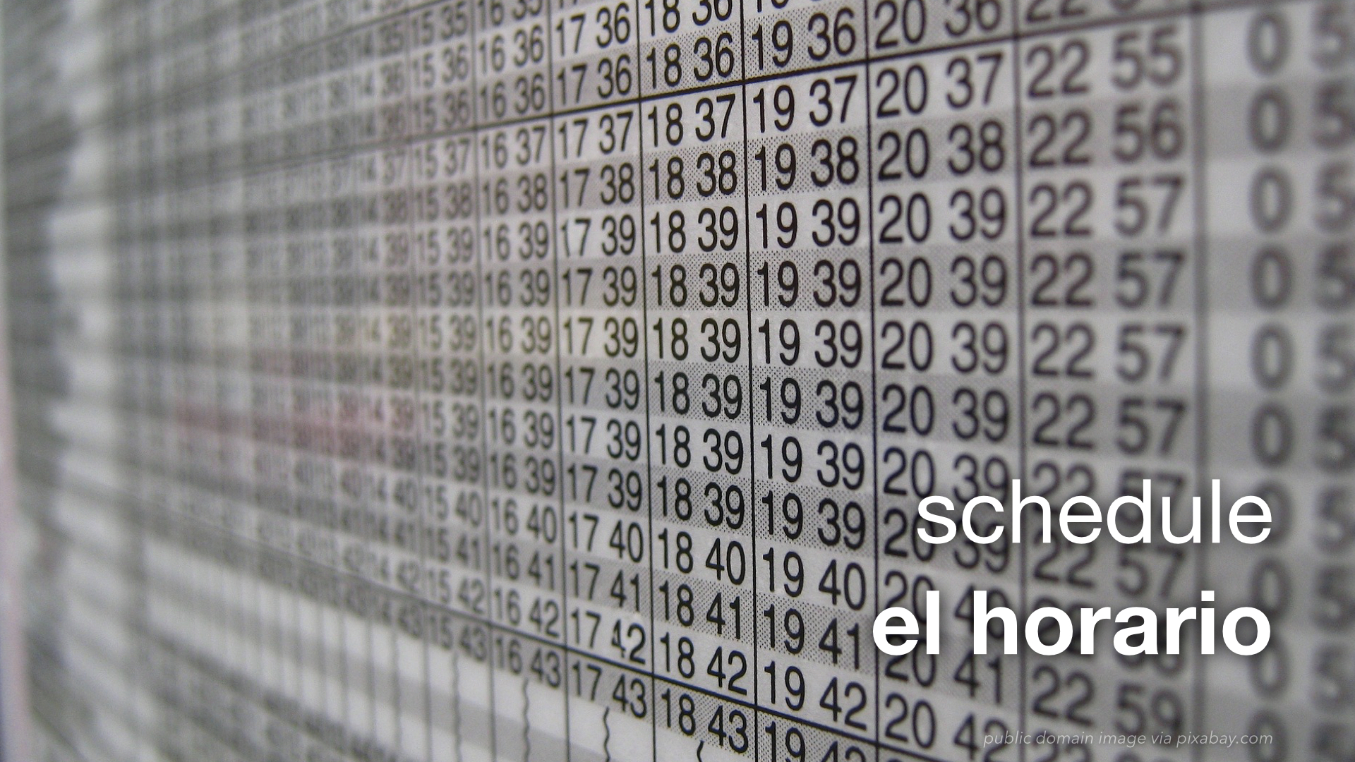 Spanish Vocabulary: Travel by Public Transit : The LEAF Project
