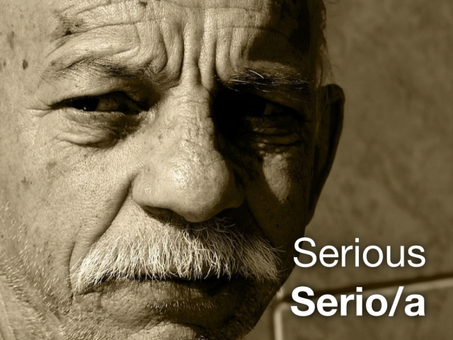 LEAF Spanish Photo Flashcards – Serious / Serio : The LEAF Project